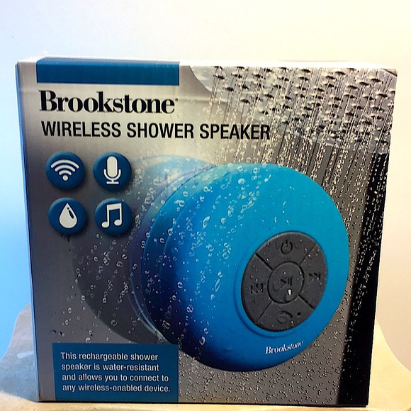 Brookstone | Other | New Brookstone Wireless Shower Speaker | Poshmark